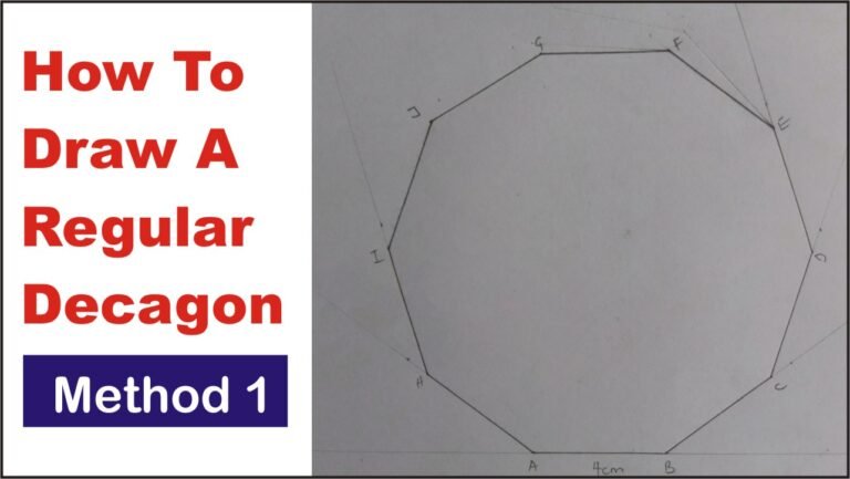 How To Draw A Decagon When Given The Length Of The Sides - PA Academy