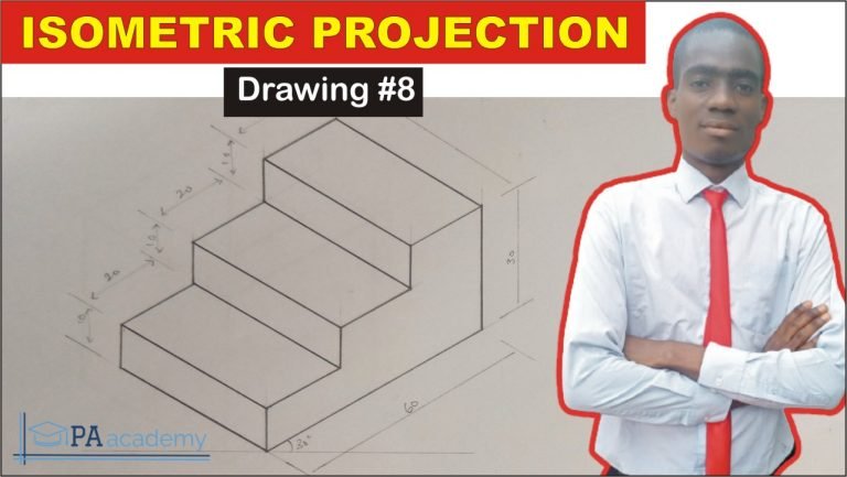 Isometric Staircase. How to Draw Stairs In Isometric Projection ...
