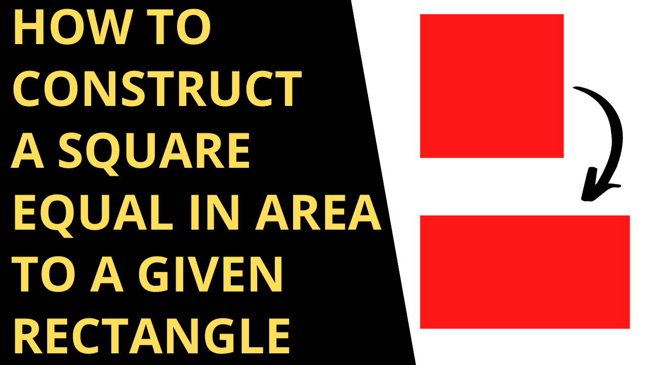 How to Draw a Triangle Equal in Area to a Given Triangle but with a ...