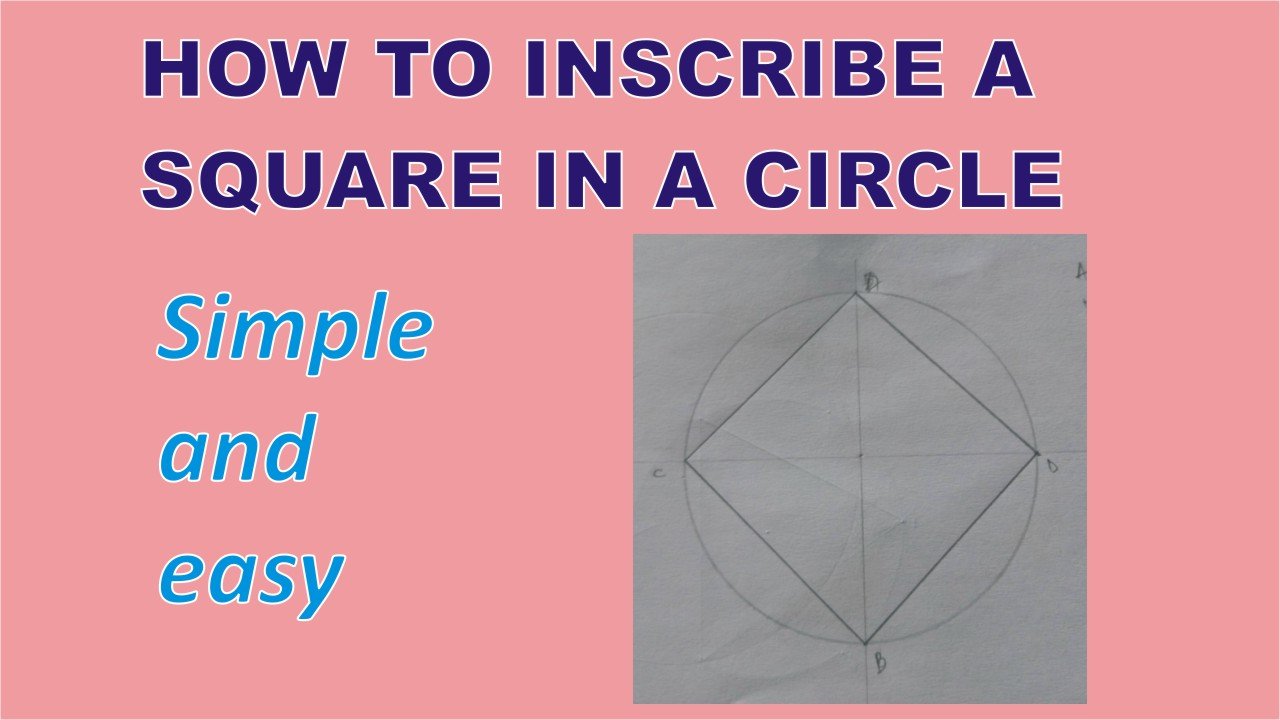 How To Easily INSCRIBE A SQUARE IN A CIRCLE - PA Academy