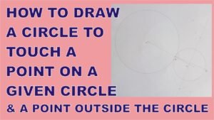 How to Draw a Circle to Touch a Point on a Given Circle and a Point ...