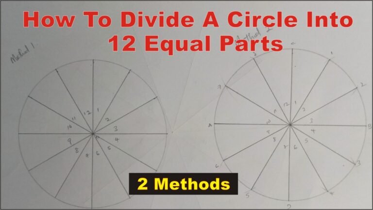How to Divide a Circle into 12 Equal Parts. - PA Academy