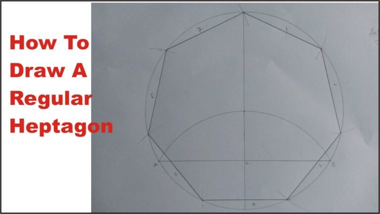 How to Draw a Regular HEPTAGON when Given the Length of the Side - PA ...