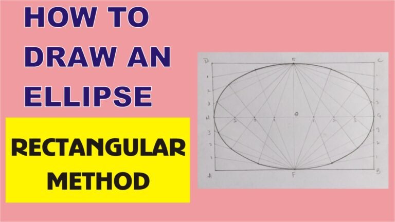 How to CONSTRUCT AN ELLIPSE using the RECTANGULAR METHOD - PA Academy